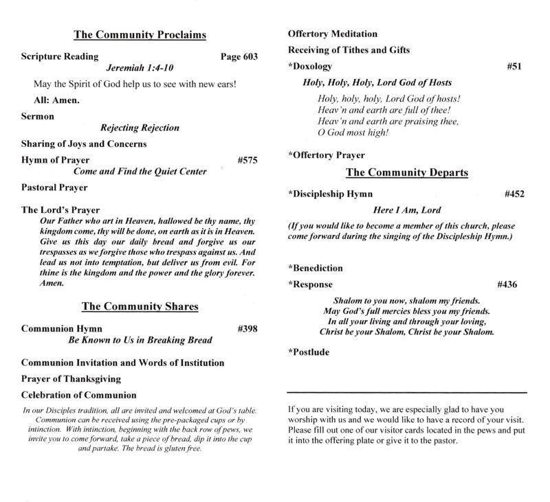 Bulletin for 08-21-22 - Wake Forest Christian Church - Church, Weddings ...